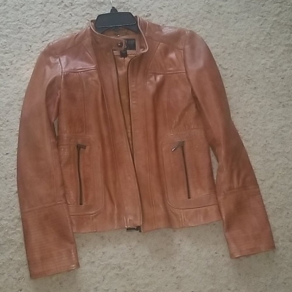 Bernardo Leather Jacket - Gem
